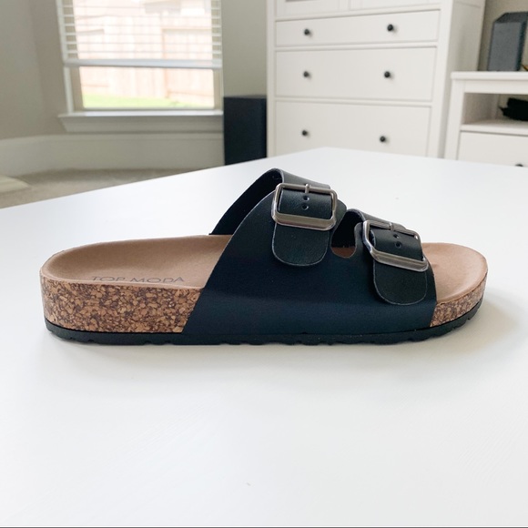 TOP Moda | Shoes | Top Moda Buckle Slide Sandal Mars | Poshmark